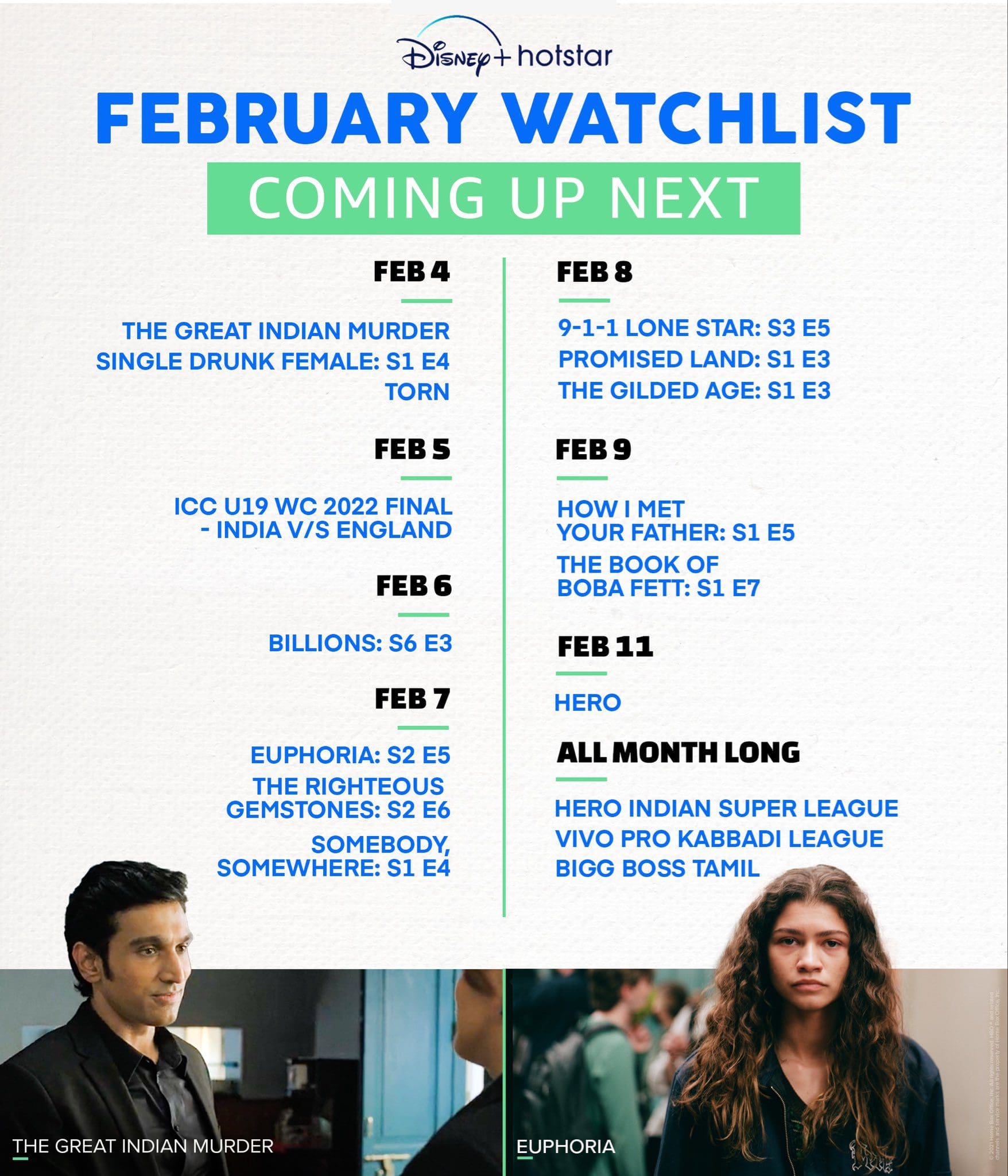 OTT - Disney Plus Hotstar February Releases - TrackTollywood